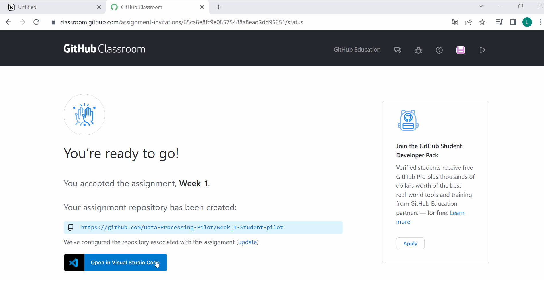 How your students submit their assignments | GitHub Classroom